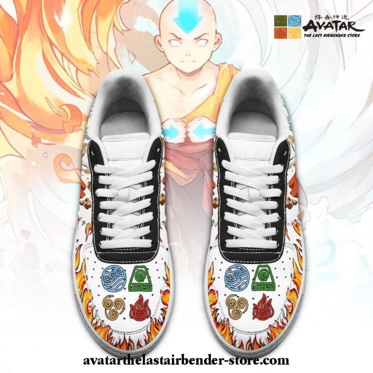 Aang Avatar Airbender Sneakers Four Nation Tribes Avatar Shoes - Avatar ...